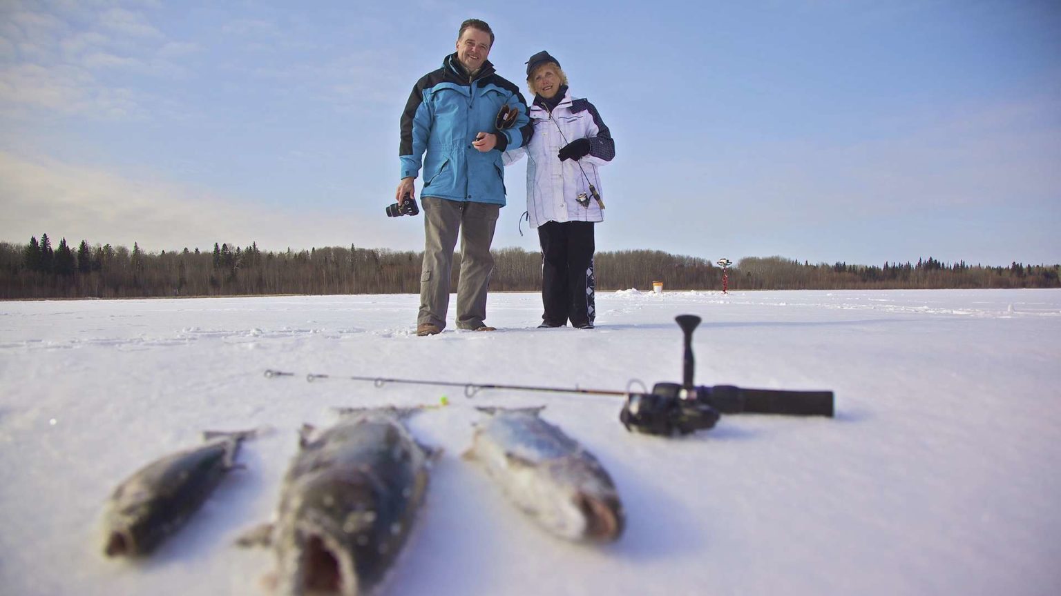 Ice Fishing Banff National Park - Lake Louise - Banff National Park